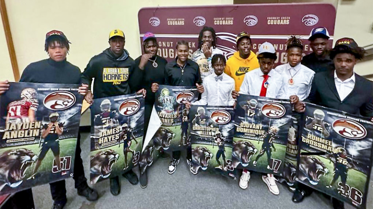 12 Coconut Creek High School Football Players Officially Sign – Coconut ...