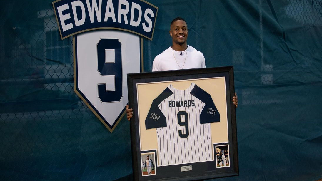 North Broward Prep Grad Xavier Edwards Records 1st Career Home Run ...